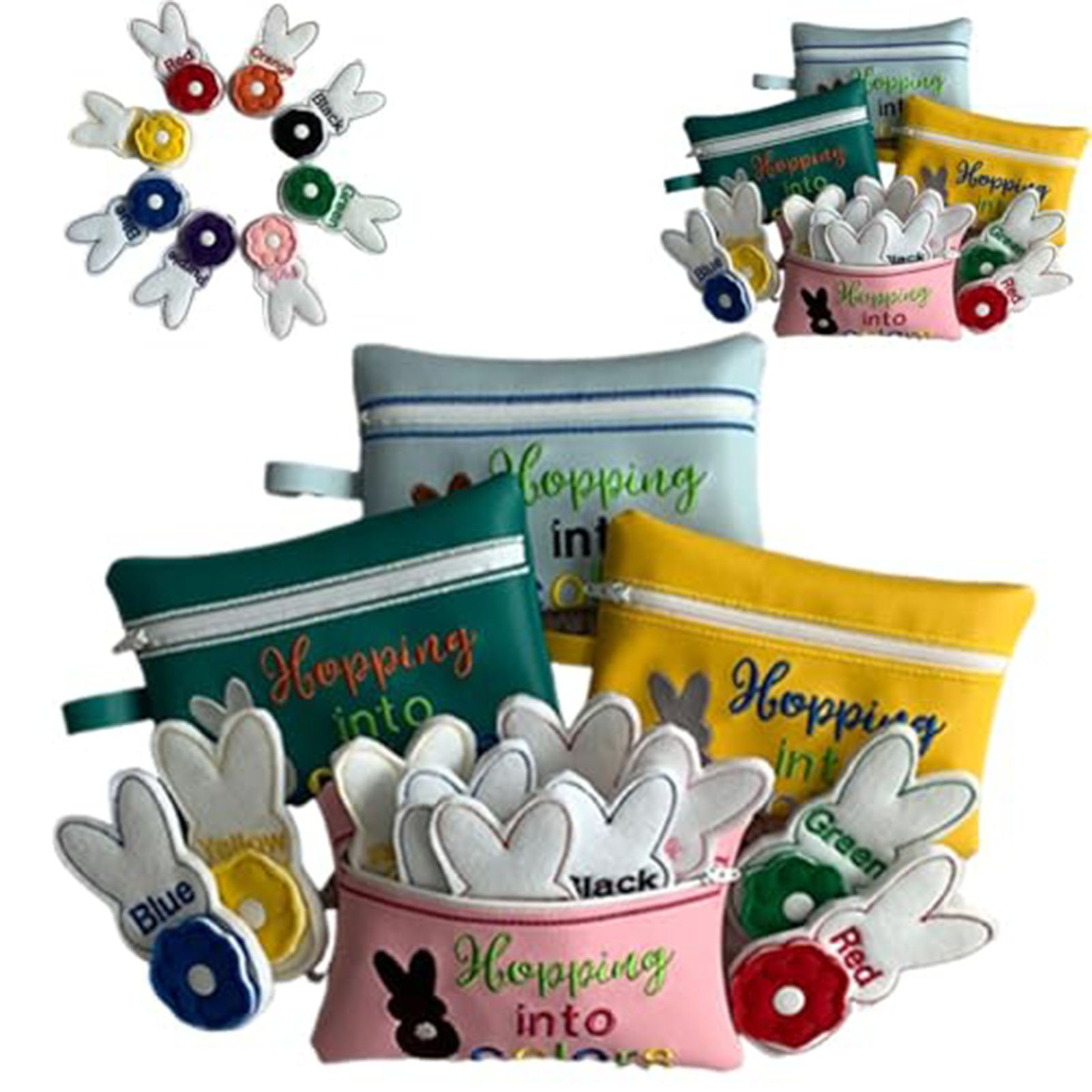 ZenCart Hopping Into Colors Match Easter Basket Filler 8 Movable Tail ...