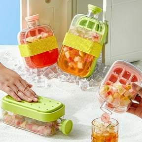 HEJULIK 64 Pcs Silicone Press ice compartment ice cube mould home ice ...