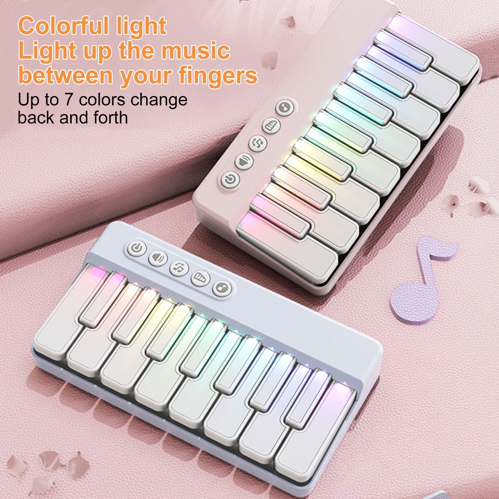 ZenCart Kids Electronic Keyboard Piano Toy with Music LED Light ...