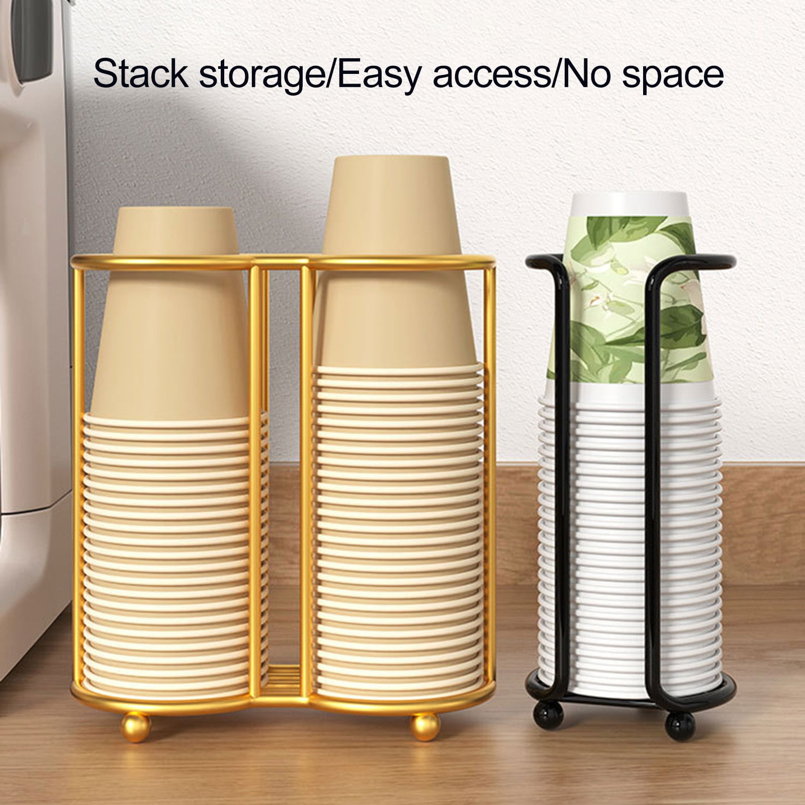 ZenCart Kitchen Paper Cup Holder Hollow Design 2 Compartments Universal ...