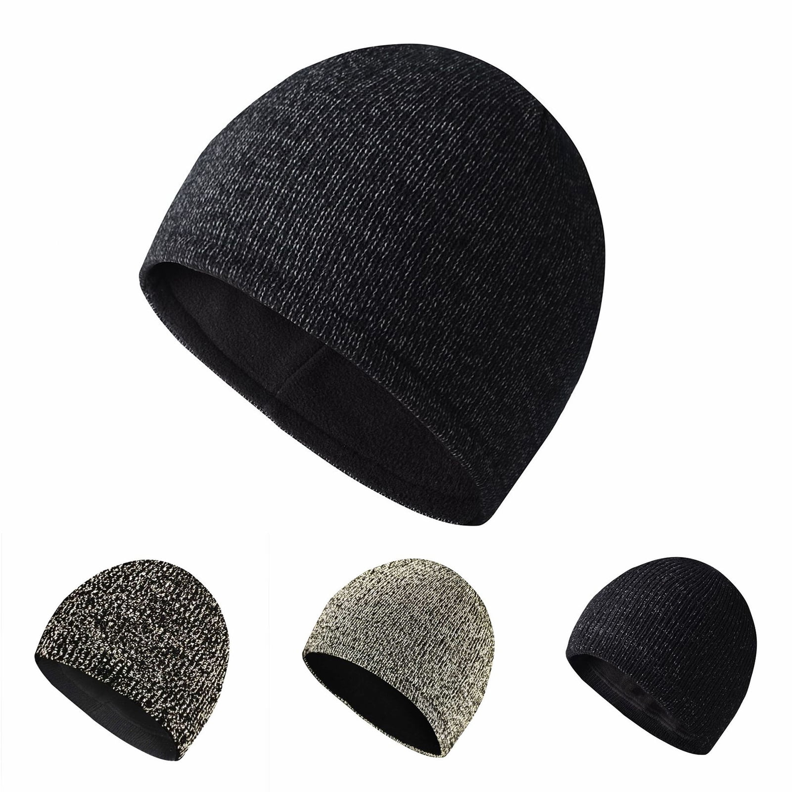 ZenCart Knitted Reflective Hat Windproof High Elasticity Dome Double ...