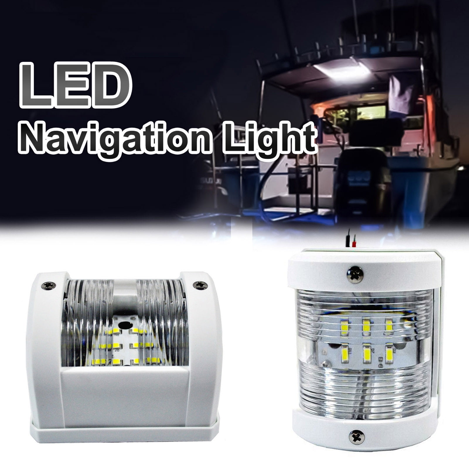 ZenCart LED Navigation Light Waterproof LED Boat Lighting Mini Plastic ...