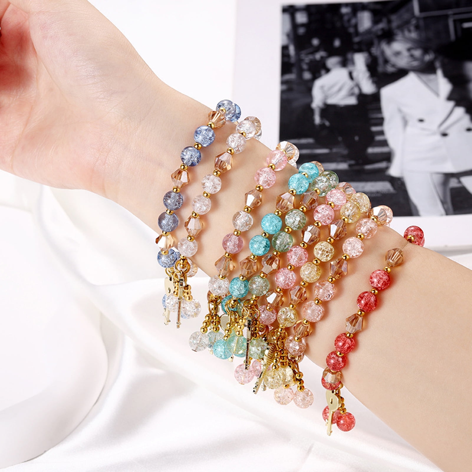 ZenCart Lucky Bead Bracelets for Women Handmade Vintage Jewelry Strand ...