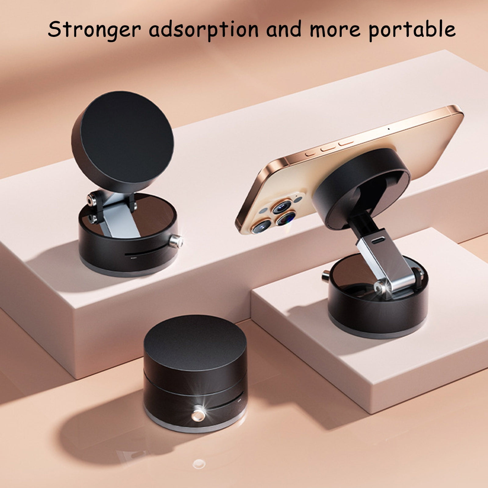 ZenCart Magnetic Vacuum Suction Phone Holder Foldable Double-Sided ...