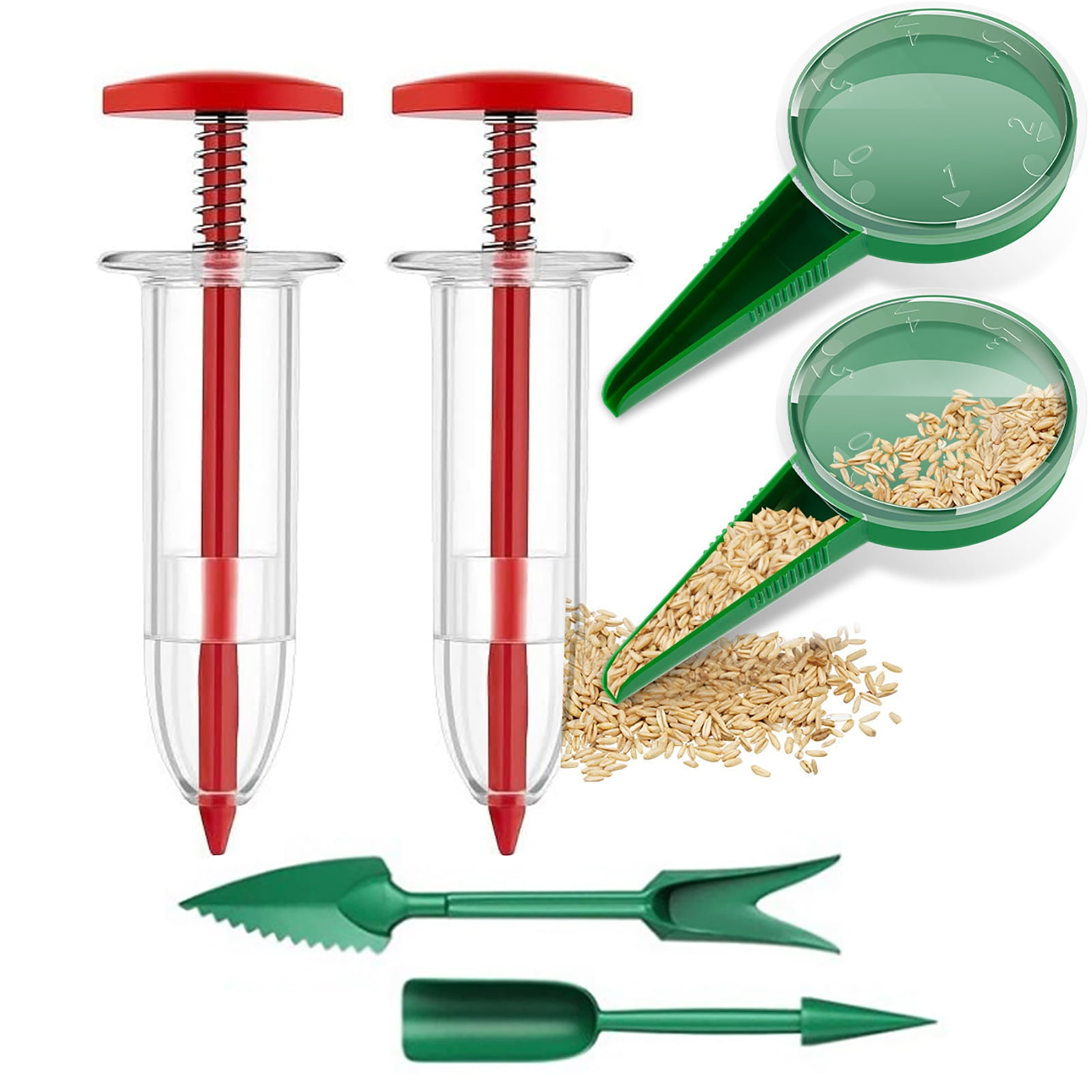 ZenCart Mini Seeds Spreader Set Manual Sowing Seeds Dispenser Handheld ...