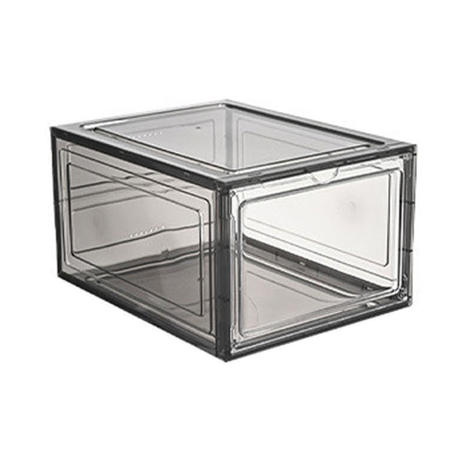 ZenCart Plastic Clear Stackable Shoe Boxes with Magnetic Doors ...