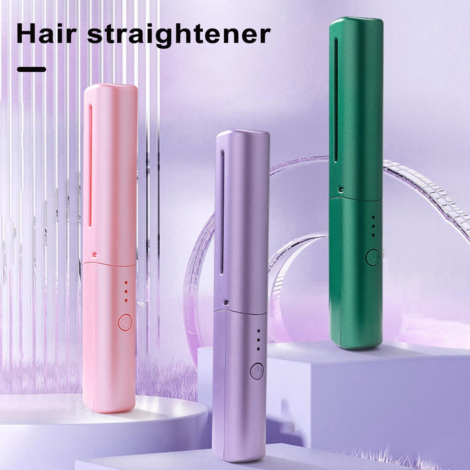 ZenCart Portable Cordless Hair Straightener Comb 3 Temperature ...