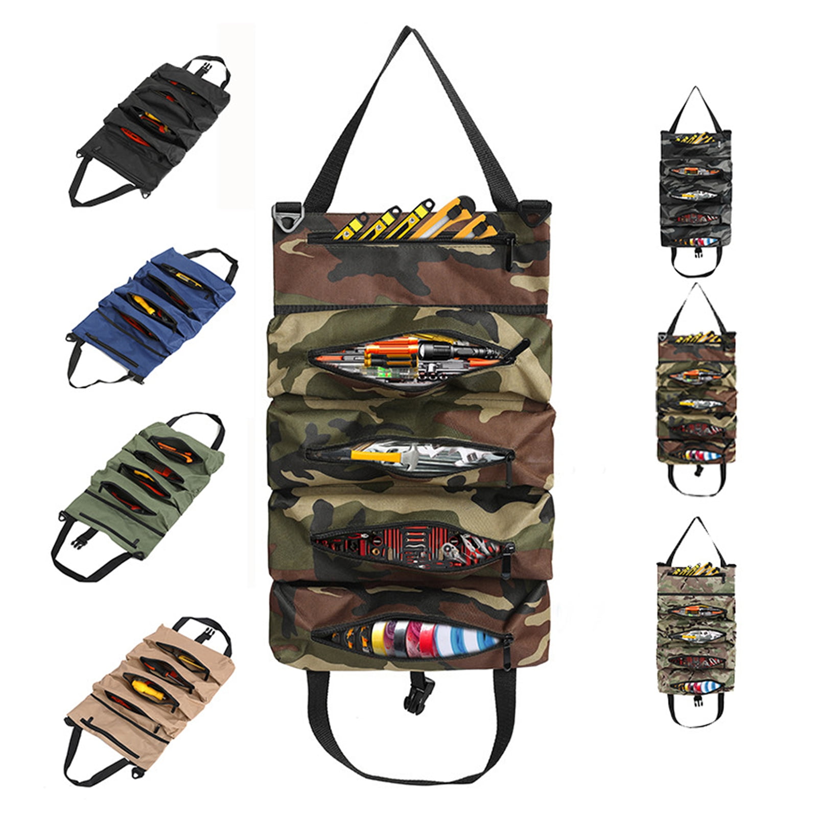 ZenCart Portable Tool Storage Bag Large 5 Compartments Zipper Closure ...