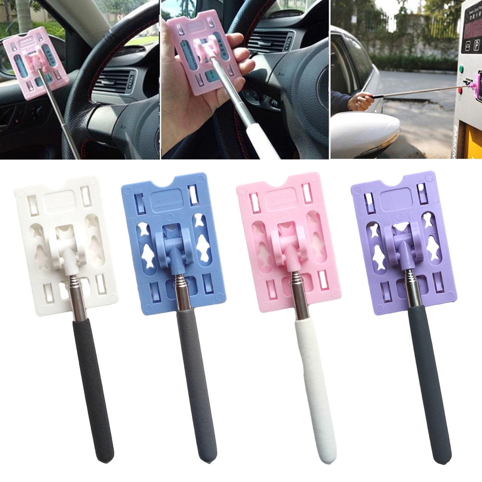 ZenCart Retractable Card Reacher Stick Parking Lever Swiping Card Stick ...