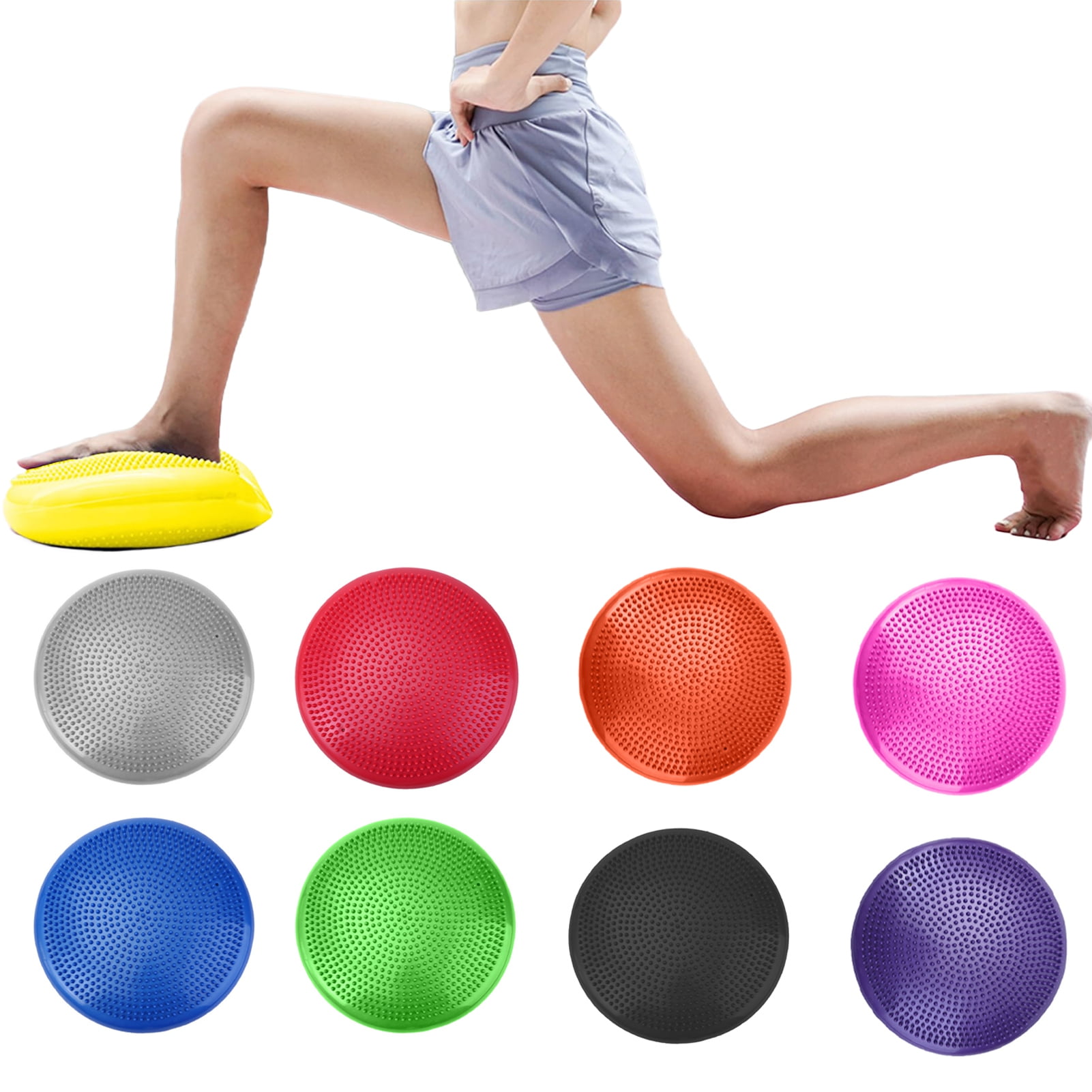 ZenCart Round Balance Board with Pump Thick Yoga Fitness Inflatable ...