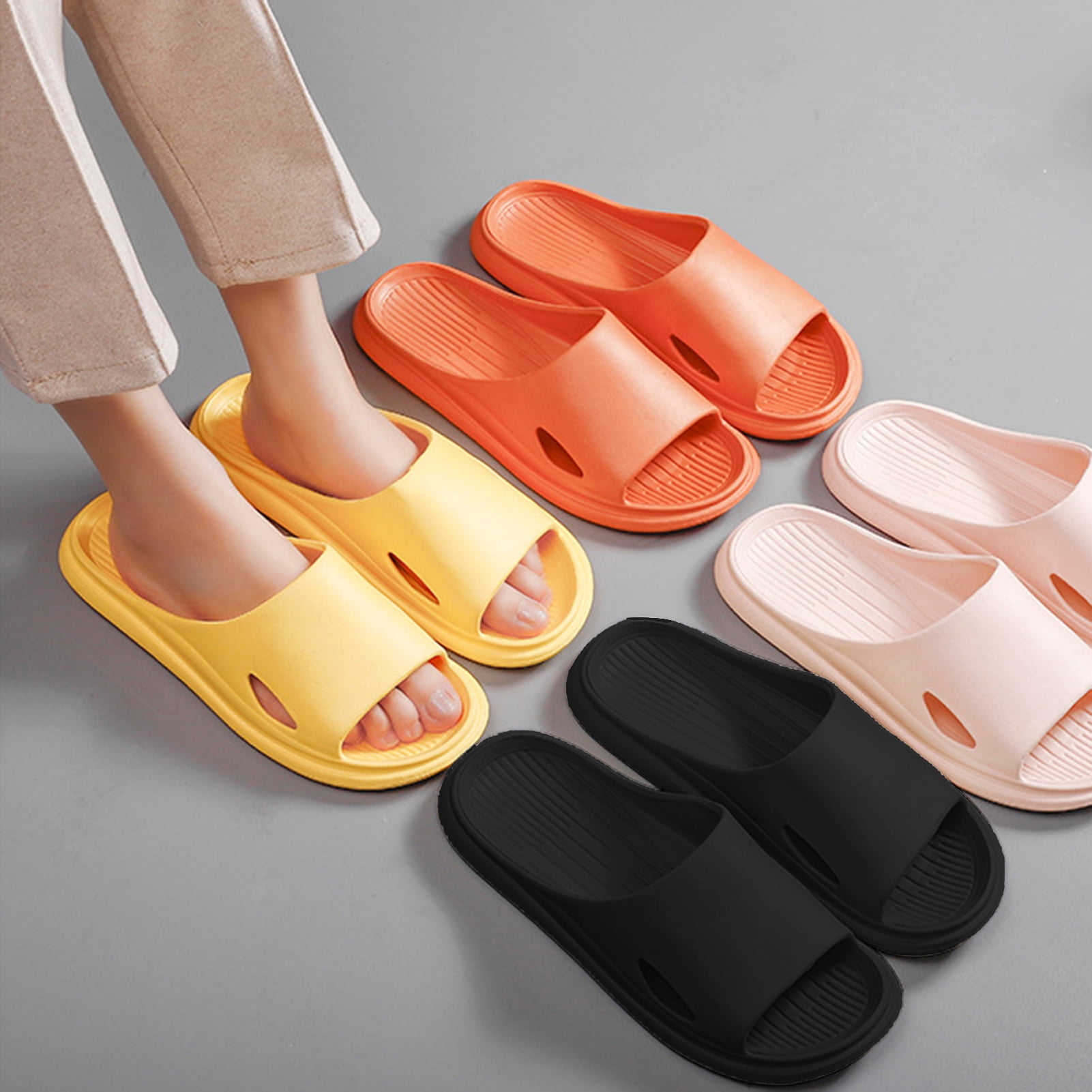 ZenCart Shower Slippers Men Women Non-Slip Bath Shoes Thick Sole Quick ...