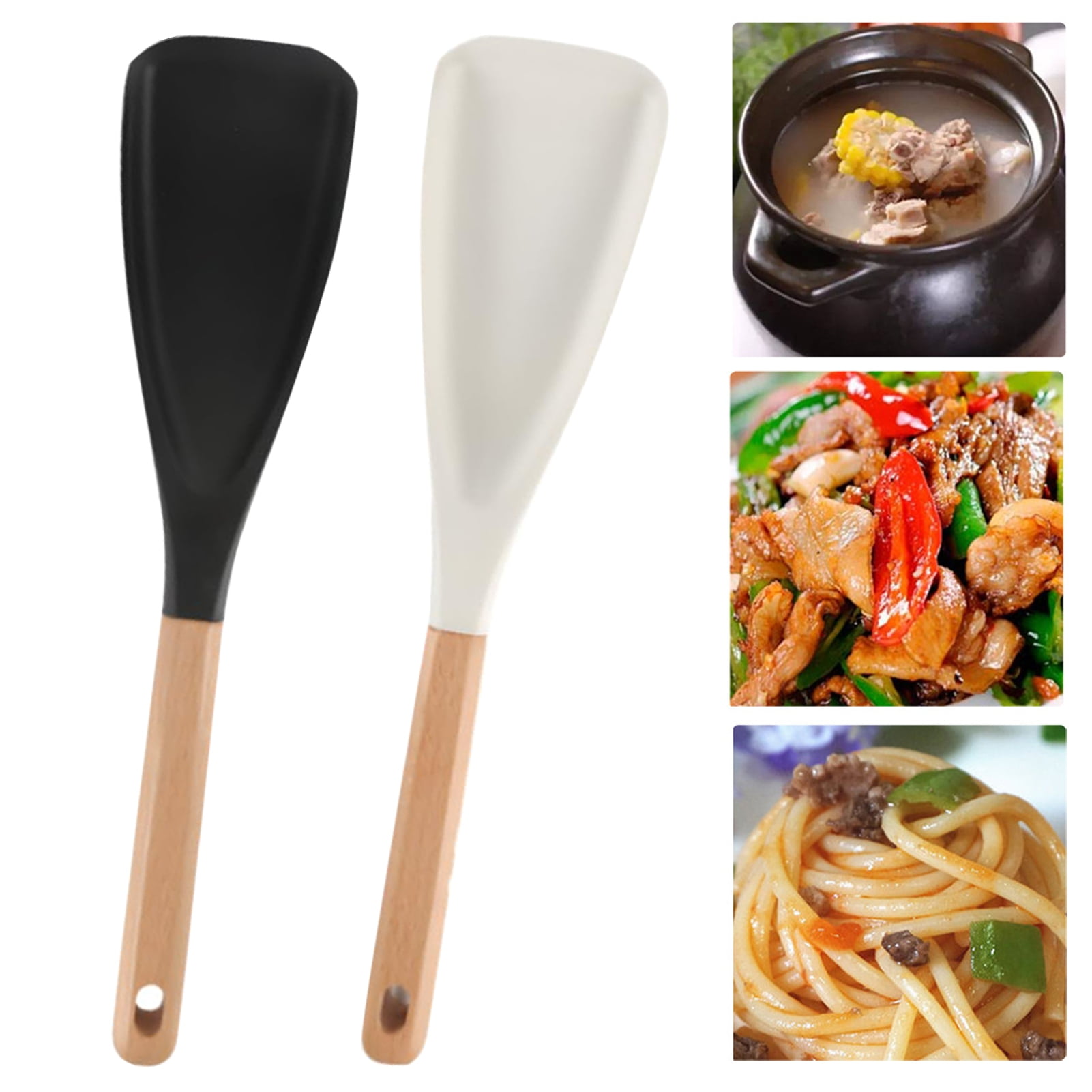 ZenCart Silicone Cooking Spoons Food-Grade Kitchen Spatula Heat ...