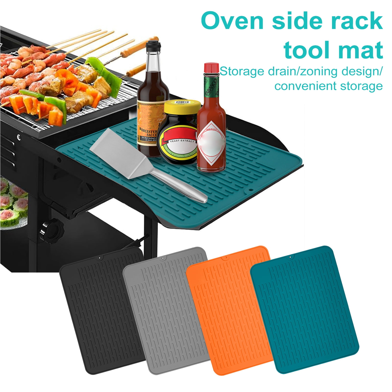 ZenCart Silicone Grill Mat for Blackstone High Temp Resistant 3-in-1 ...