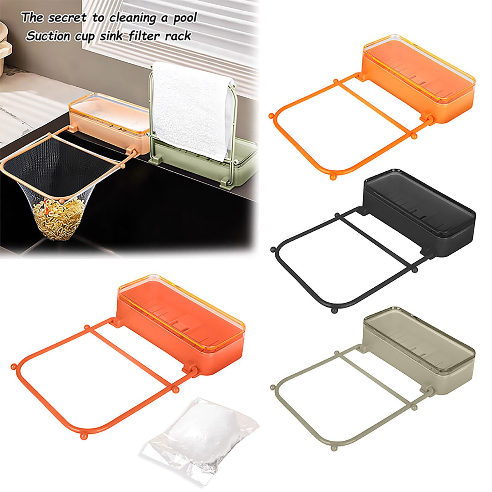 ZenCart Sink Filter Rack Drain Stand Waste Garbage Net Shelf Anti ...