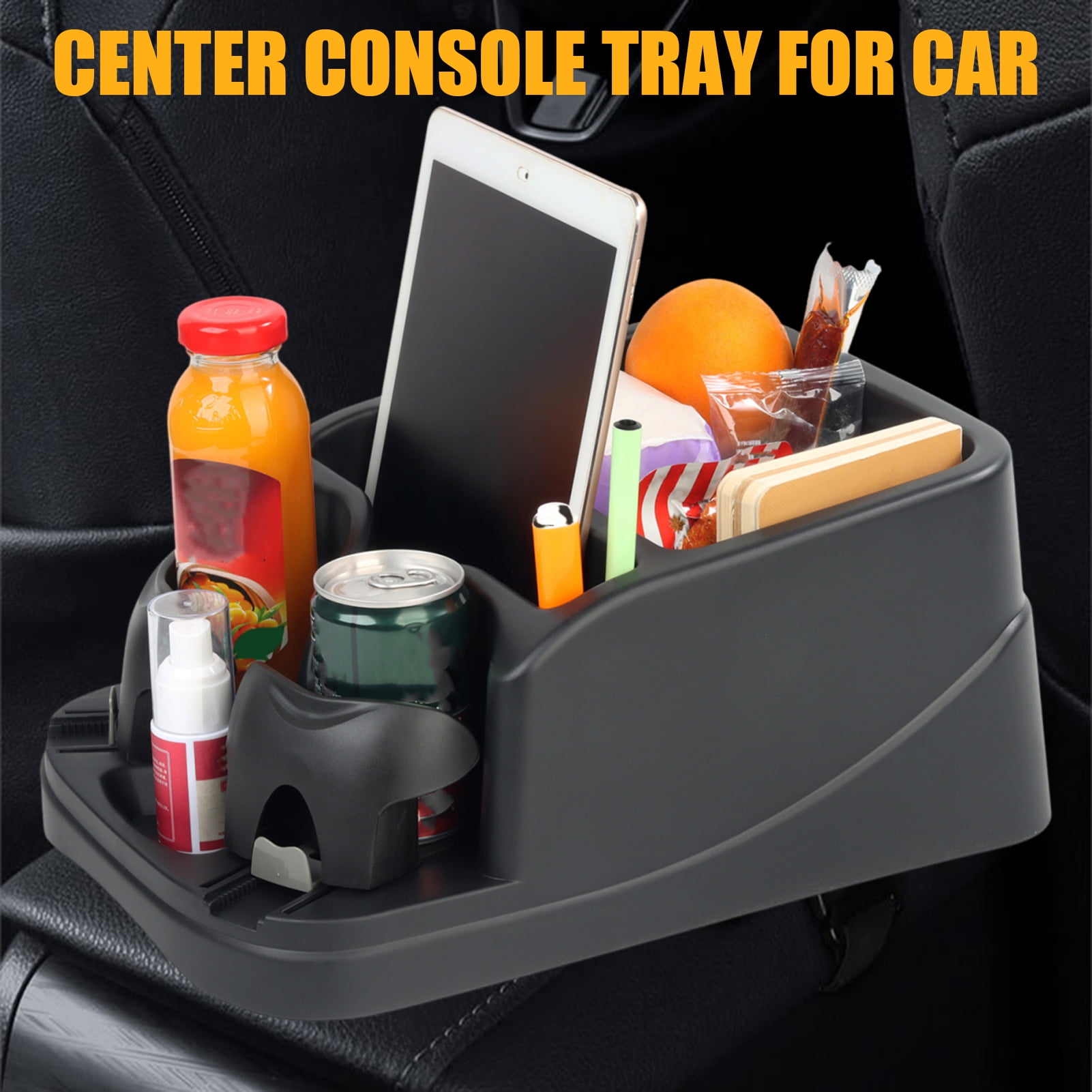 ZenCart Small Center Console Car Console Organizer with Drink Holder ...