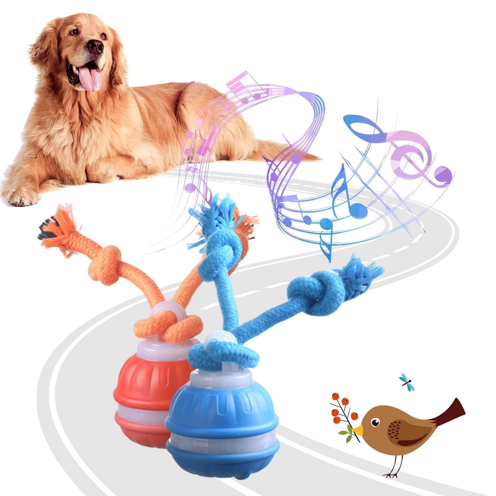 ZenCart Smart Automatic Moving Ball Squeaky Dog Toy with Motion Sensor ...