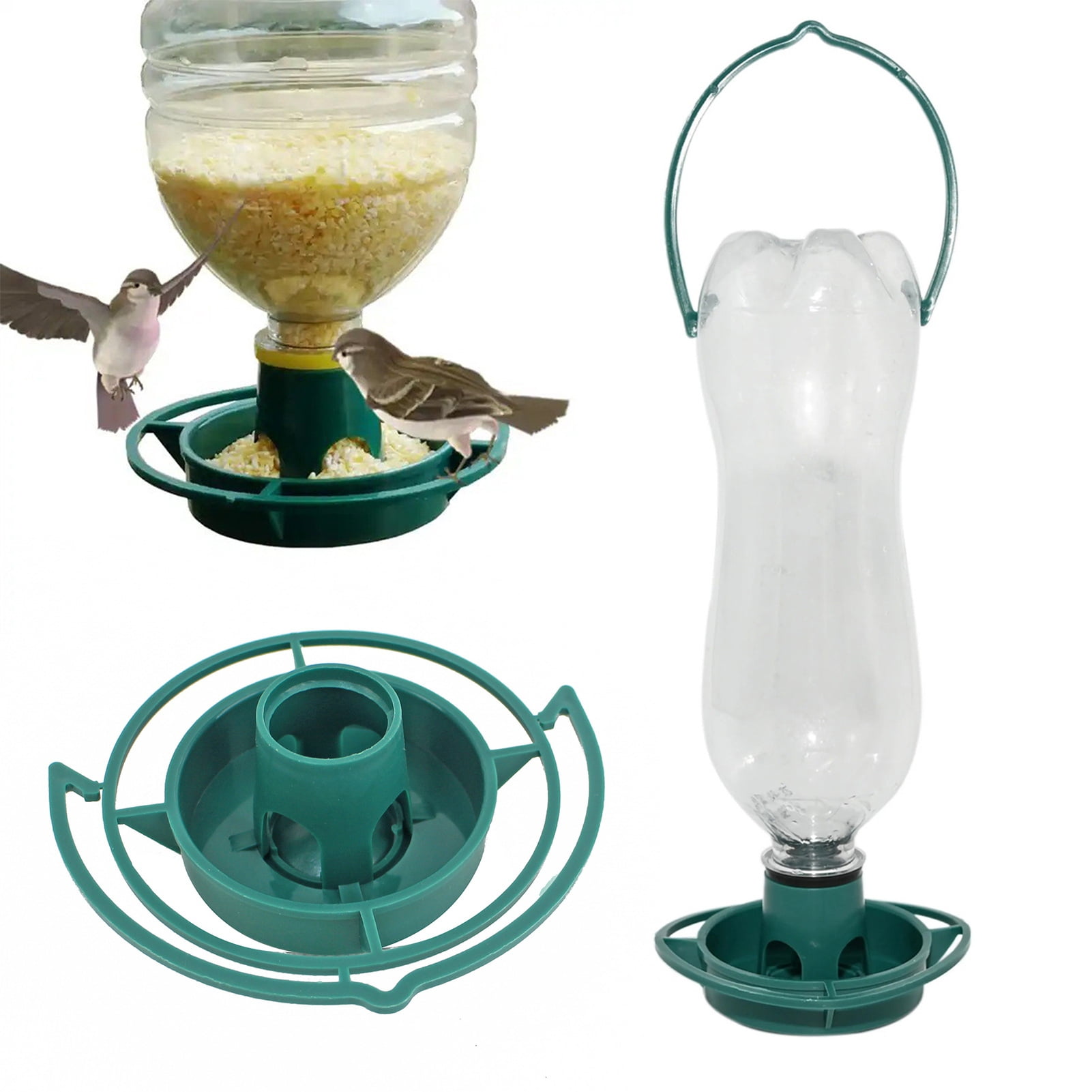 ZenCart Soda Bottle Hanging Birds Feeding Tray Plastic Bottle Wildbird ...