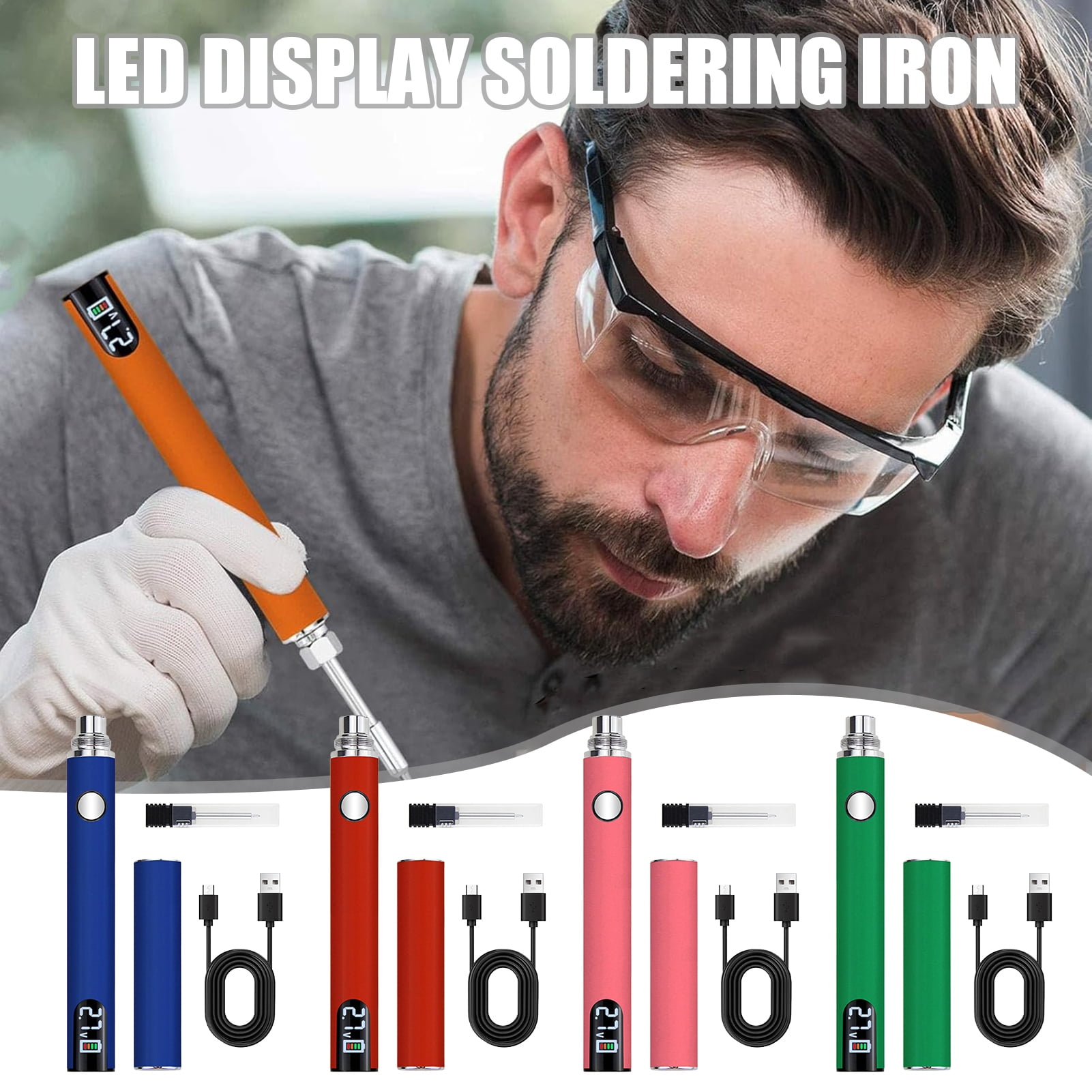 ZenCart Soldering Iron Kit Digital Display Temperature Adjustable ...