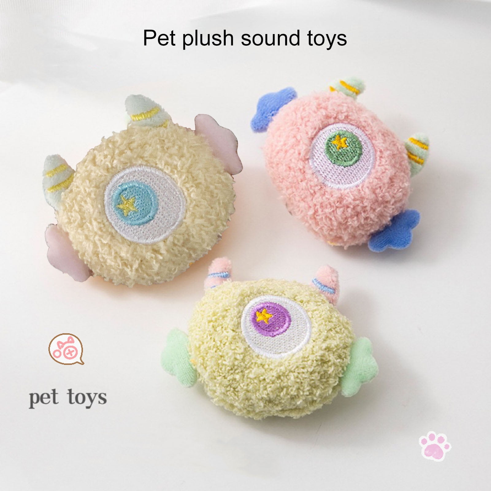 ZenCart Sounding Dog Toy Cartoon Shape Padded Soft Elastic Bite ...