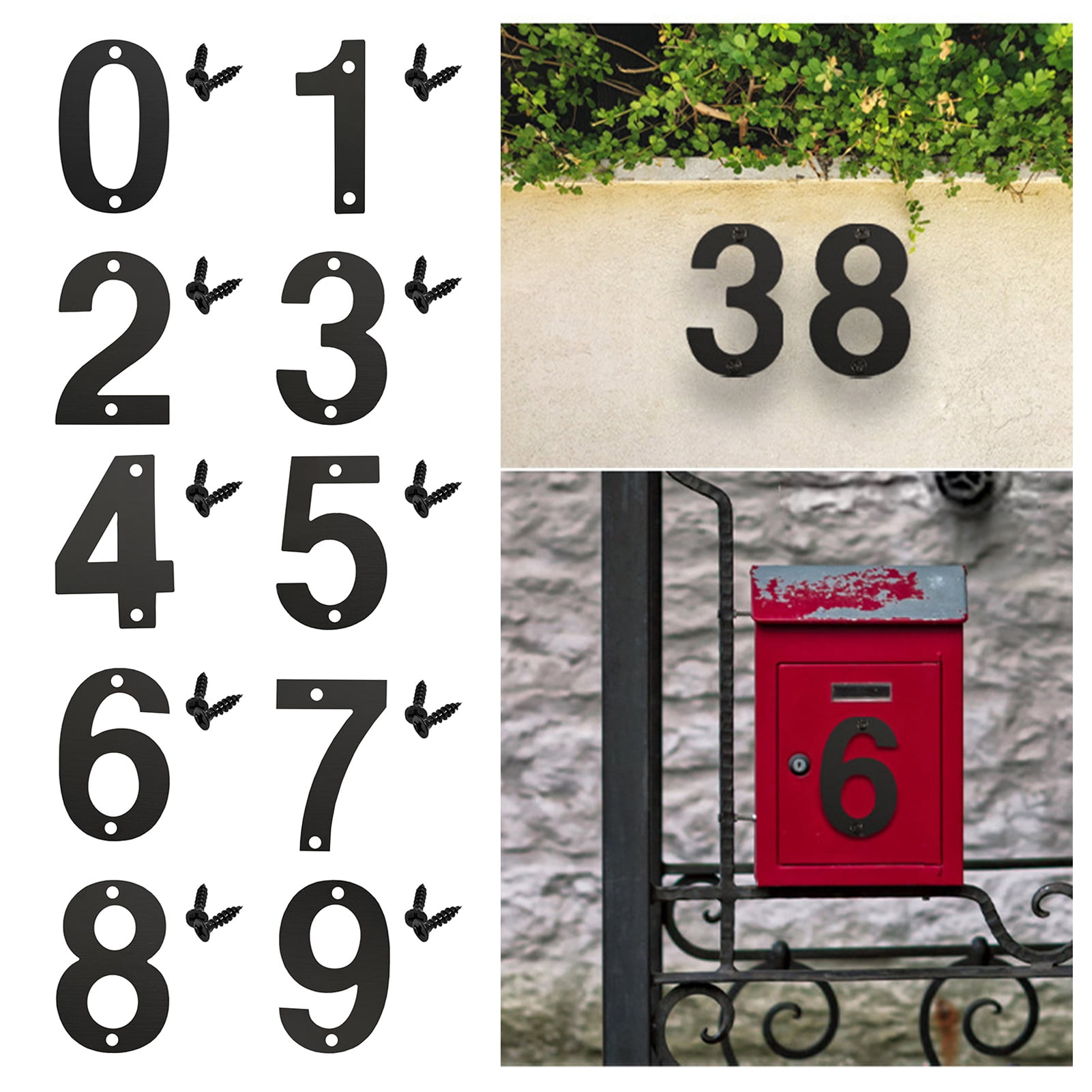 ZenCart Stainless Steel House Number 0-9 Apartment Farmhouse High ...
