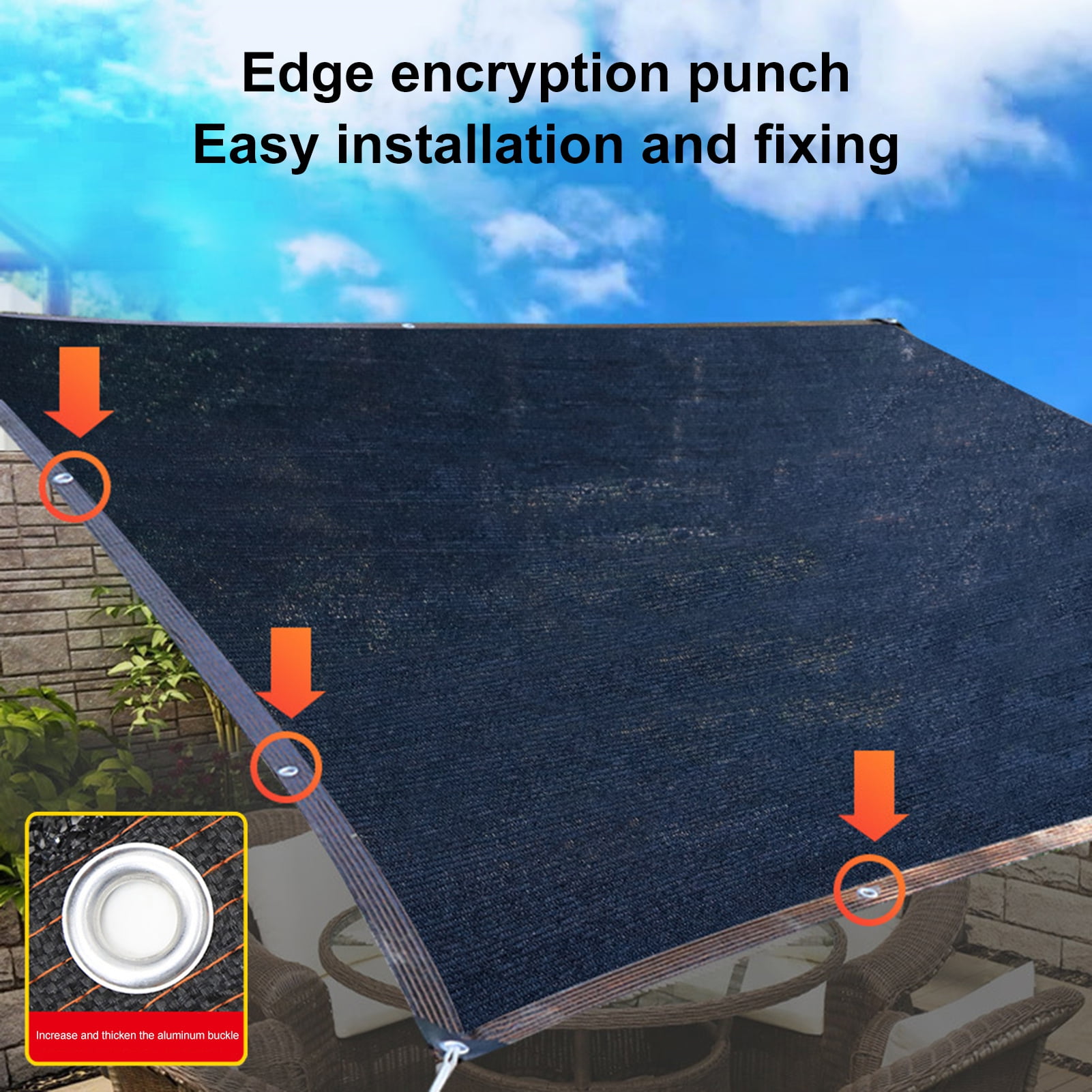 ZenCart Sunshade Net Reusable Mesh Shade Cloth Tarp Tear-resistant ...