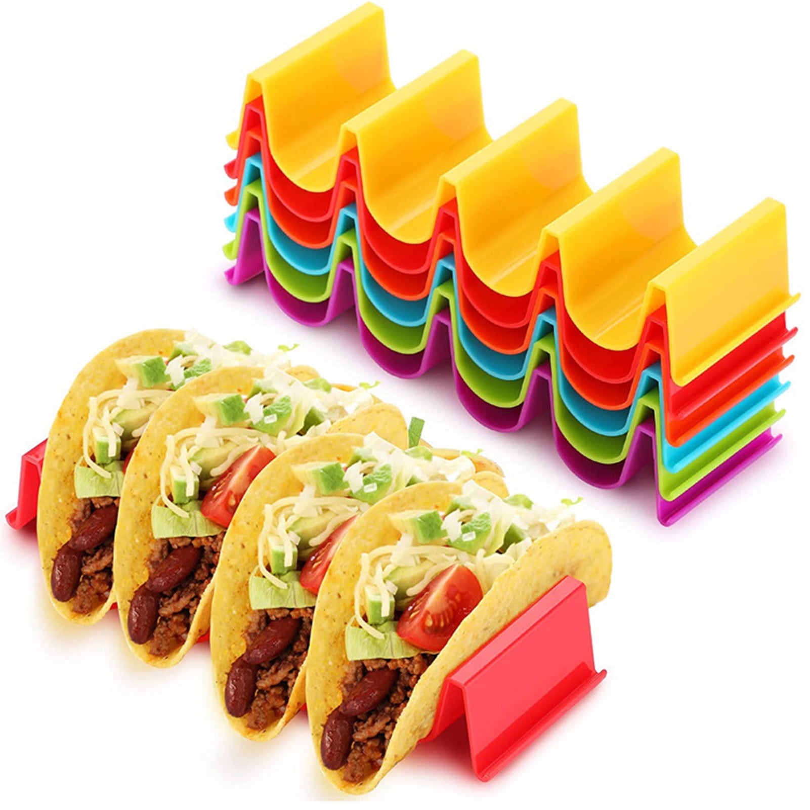 ZenCart Taco Holder Plates 4-Slot Tortilla Rack for Taco Shells ...
