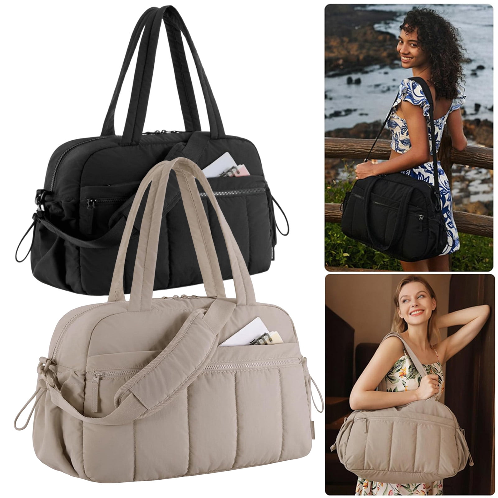 ZenCart Travel Bag with Large Waterproof PVC Pocket for Wet And Dry ...