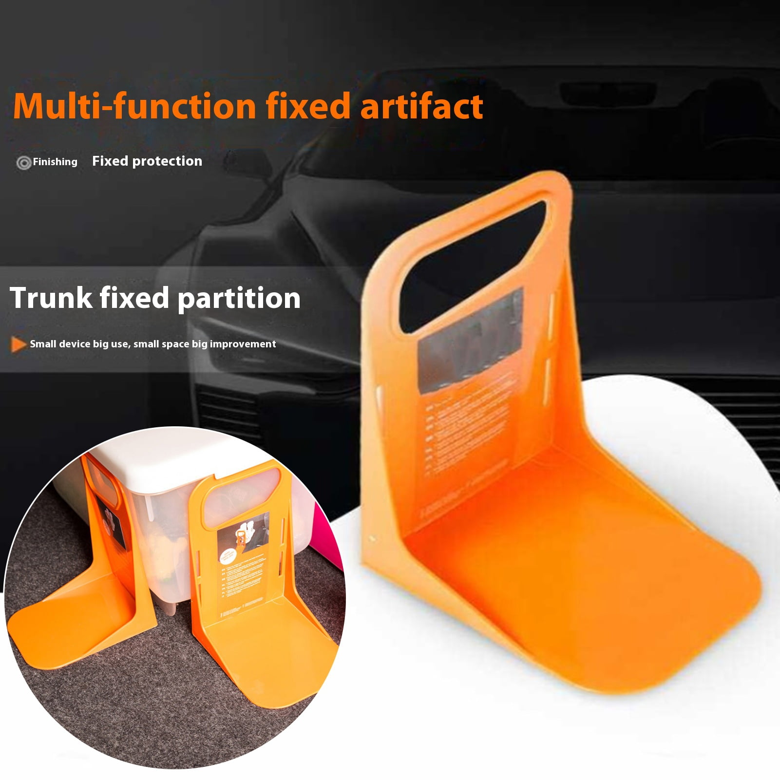ZenCart Trunk Cargo Blocks Anti-Slip Cargo Dividers Portable Car Truck ...