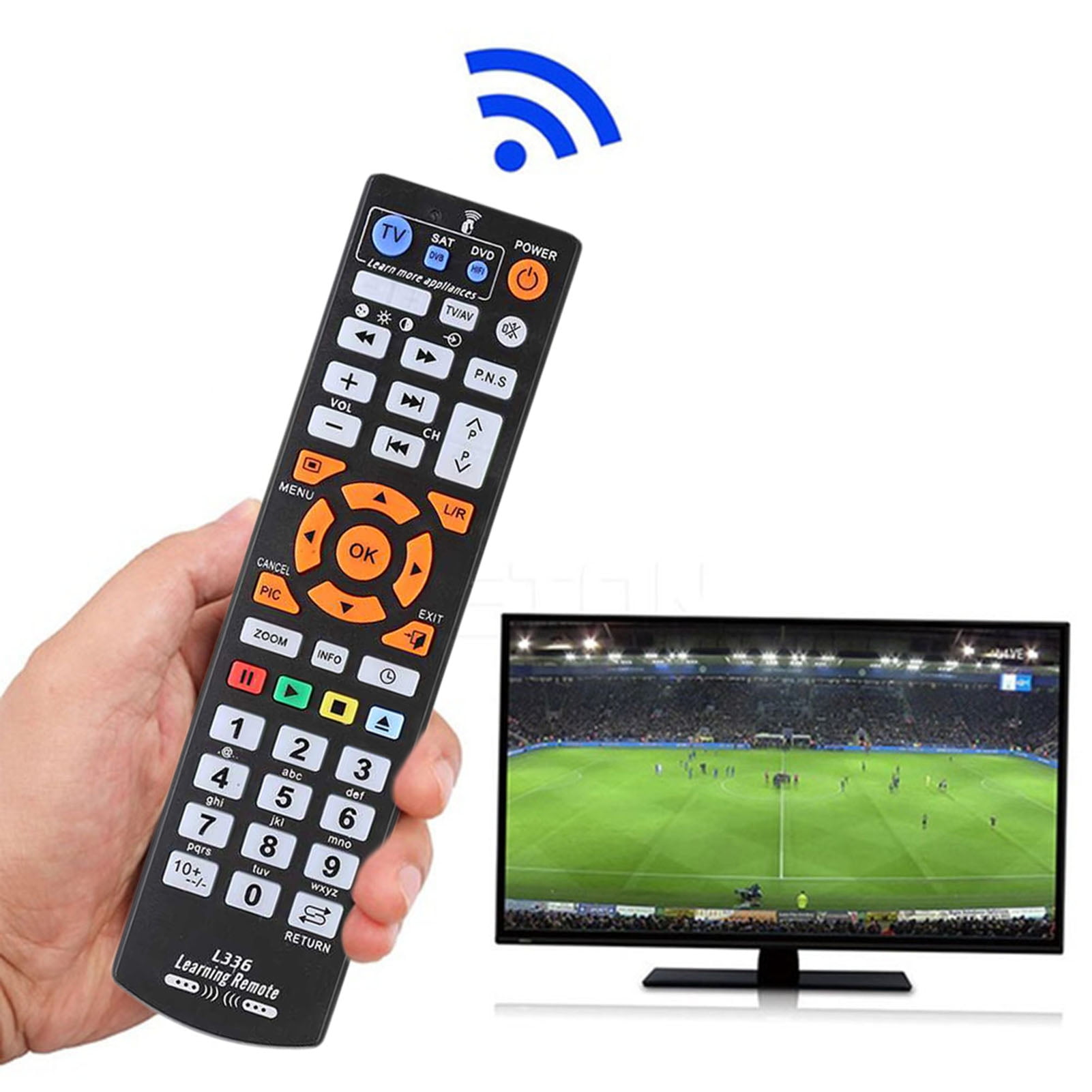 ZenCart Universal Remote Control for TV CBL DVD SAT Battery Powered ...