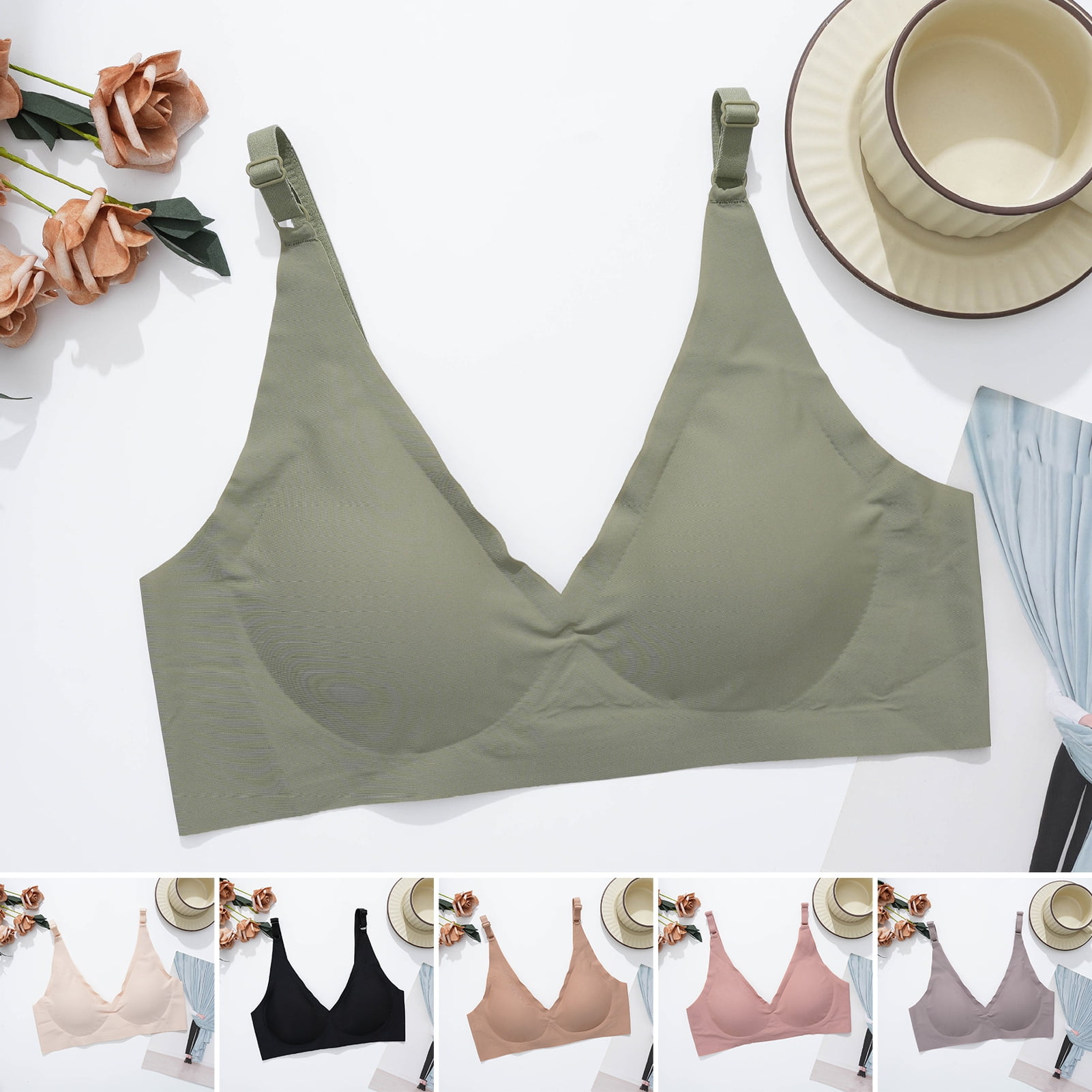 ZenCart Women Bra Wireless Push-Up Super Lift Seamless Comfortable ...