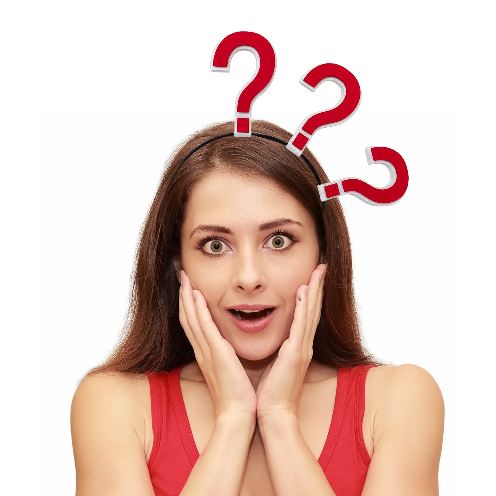 ZenCart Women Girls Headband Question Mark Decor Elastic Hair Hoop Hair ...