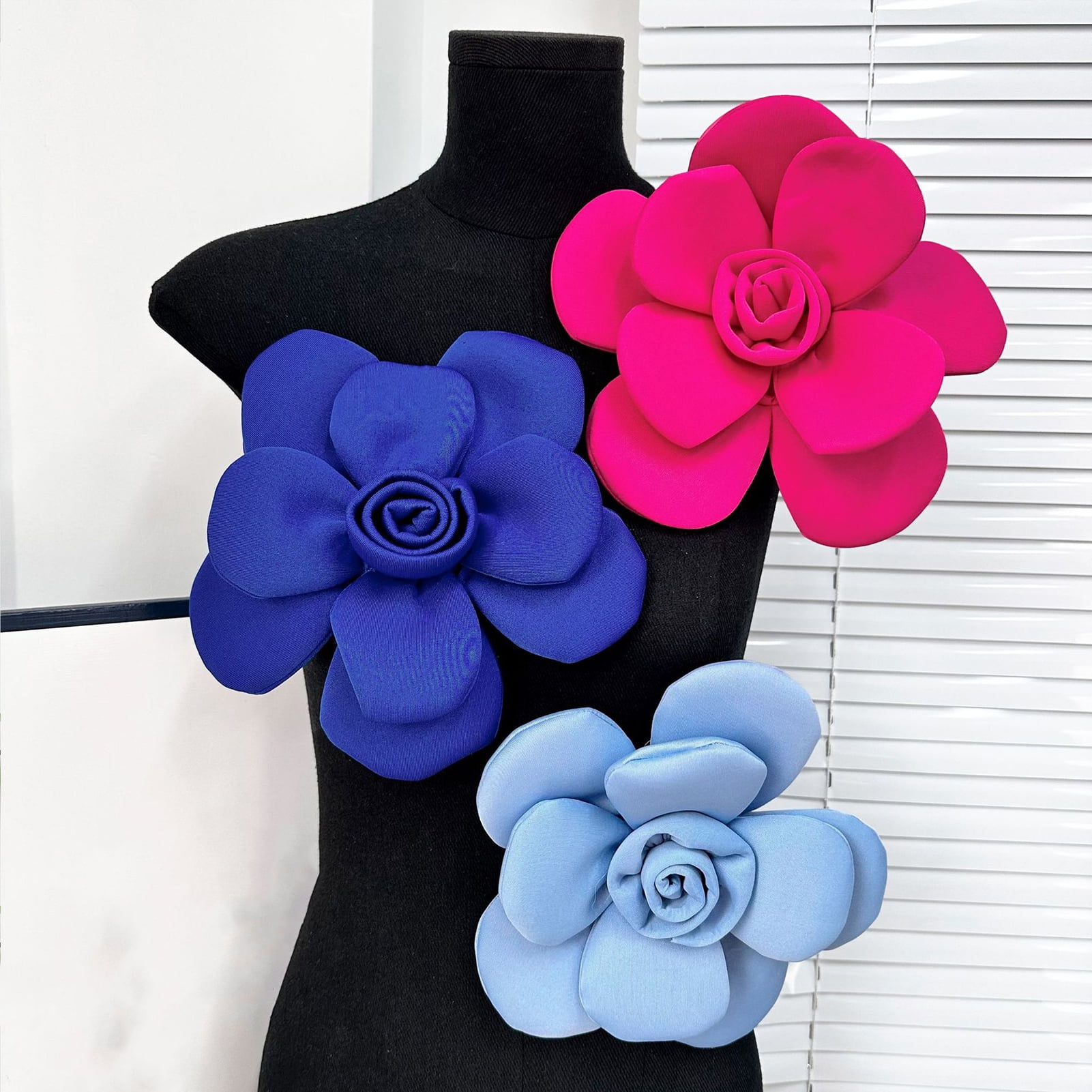 ZenCart Women Handmade Corsage Camellia Flower Brooch Pin Exquisite ...