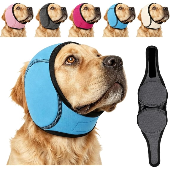 ZenPup Noise Cancelling Ear Wrap for Dogs, Soft Dog Calming Ear Wrap ...
