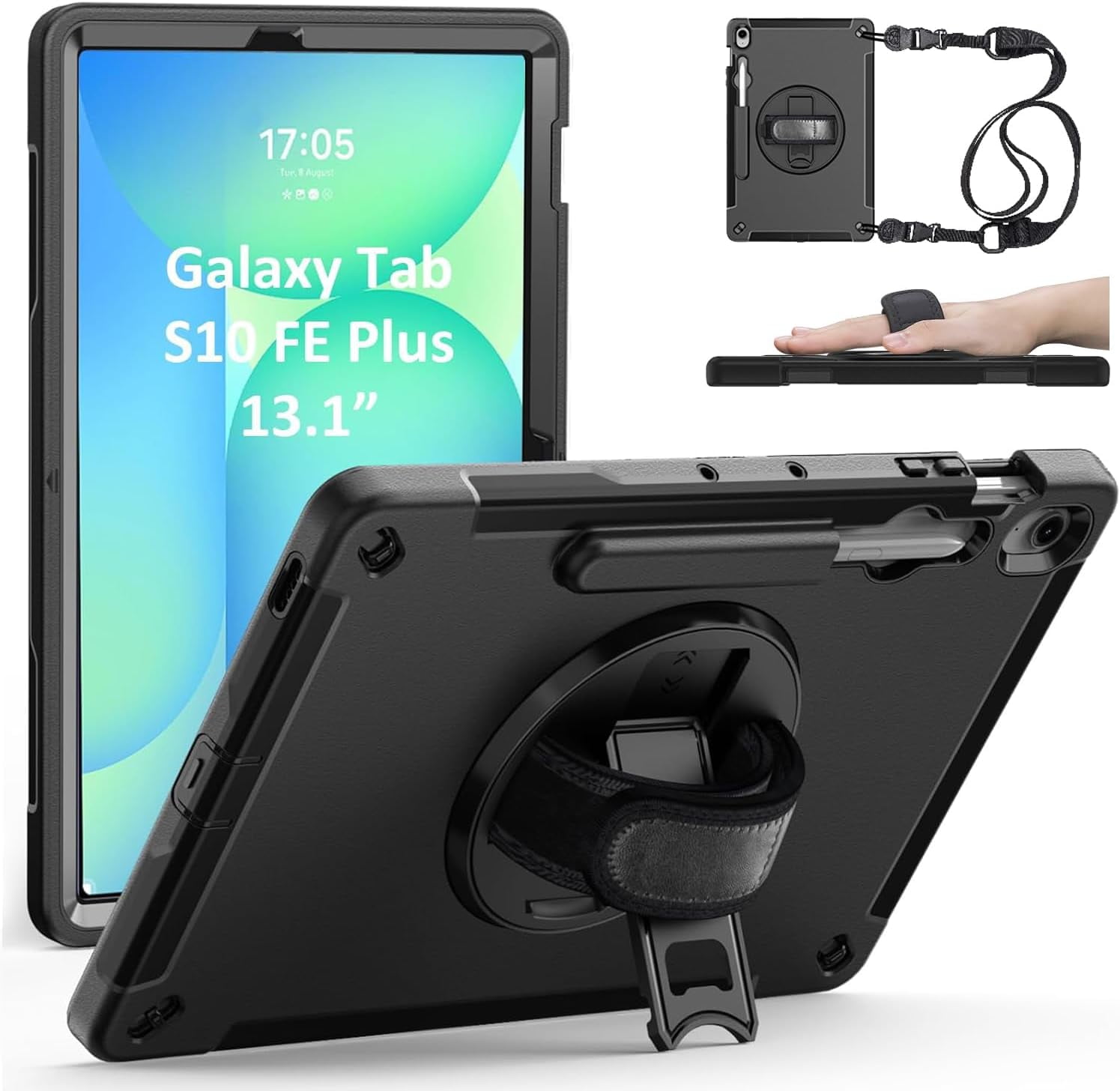 ZenRich Rugged Case for Galaxy Tab S10 FE Plus 13.1-inch 2025,Heavy ...