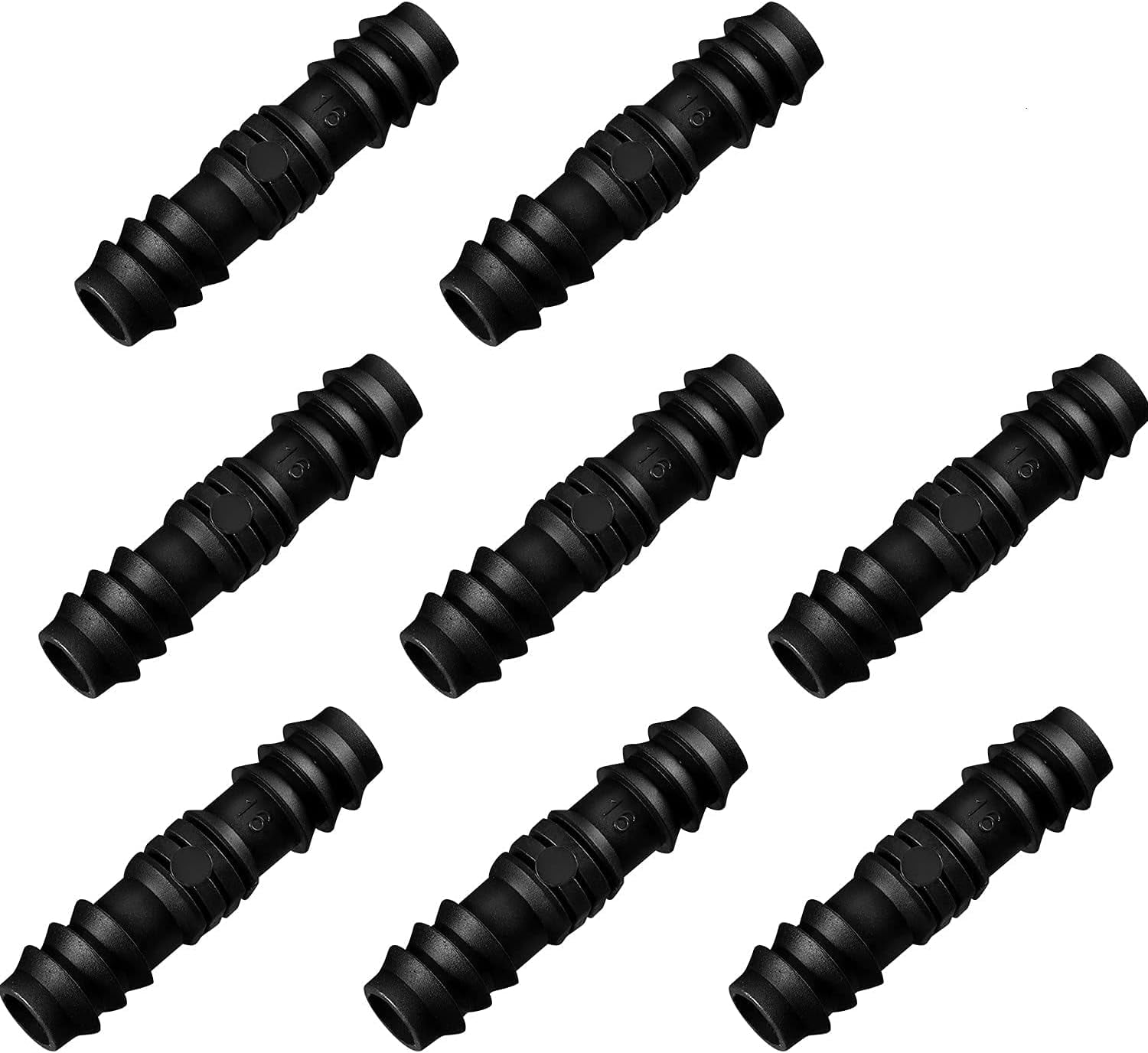 ZenSpace 8 Pieces 1/2 Inch Garden Barbed Connectors for Drip Irrigation ...