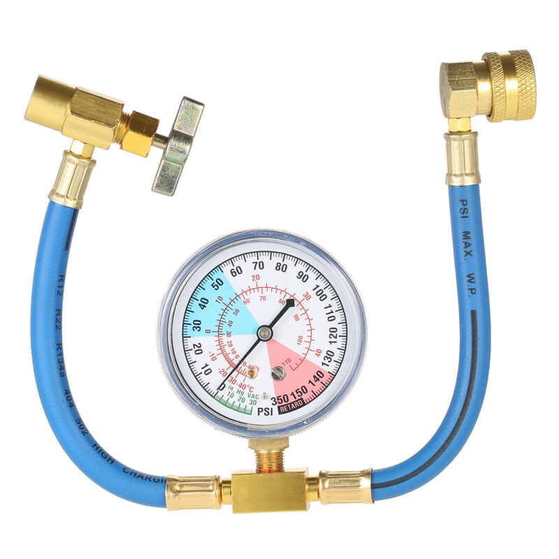 ZenSpace Car AC R134A 1/2 Refrigerant Recharge Measuring Hose Gauge Kit ...