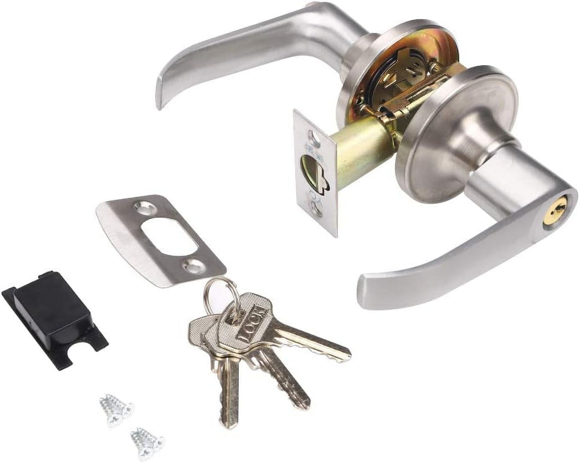 ZenSpace External Door Handles Internal Door Locks with Keys,Bedroom ...