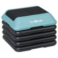 ZenSports 16-in Aerobic Step Platform W/4 Risers, Height Adjustable ...