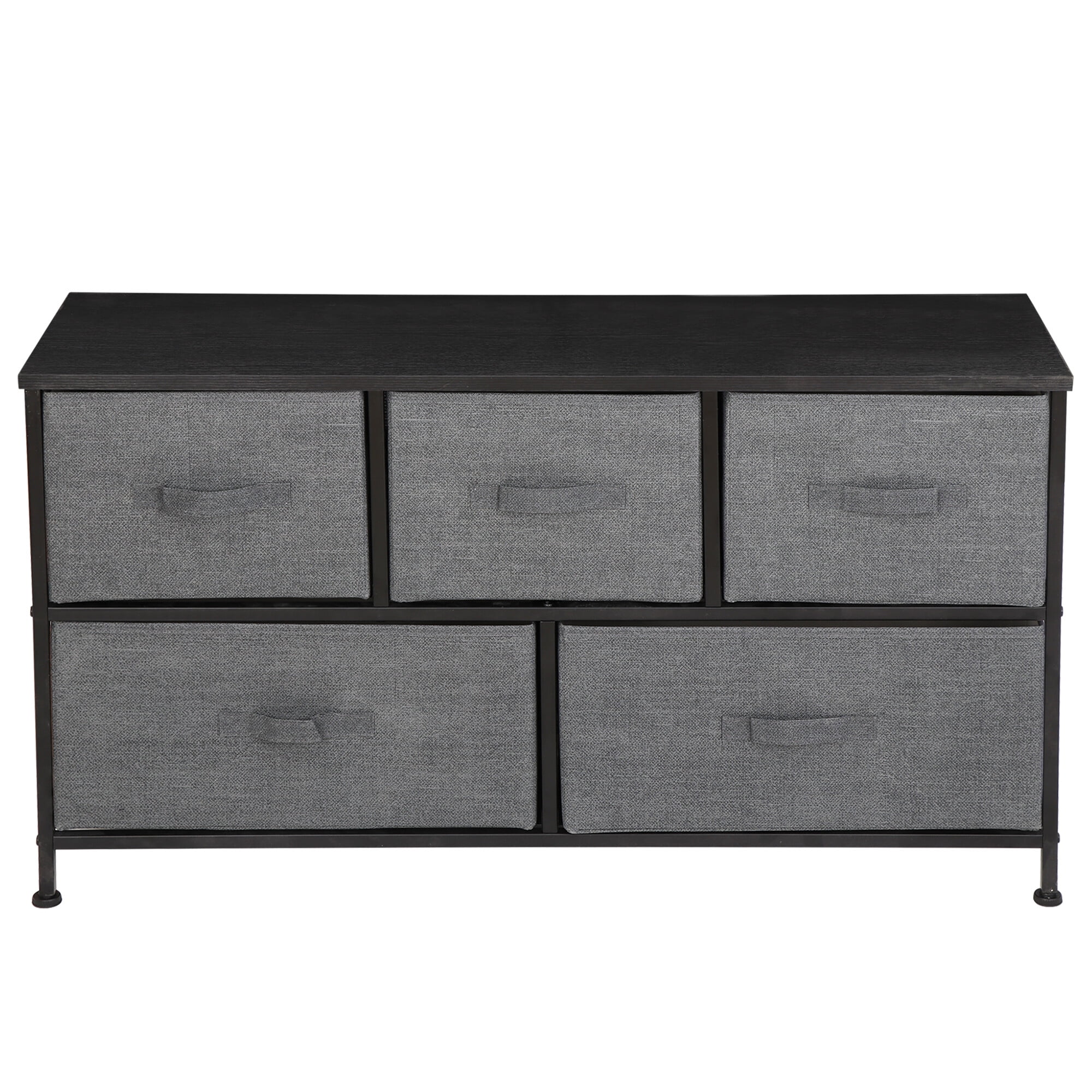 ZenSports 5 Drawer Storage Dresser, Bedroom Closet Clothes Organizer ...