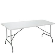 Free Shipping! Lifetime 5 Foot Rectangle Fold-in-Half Table, Indoor ...