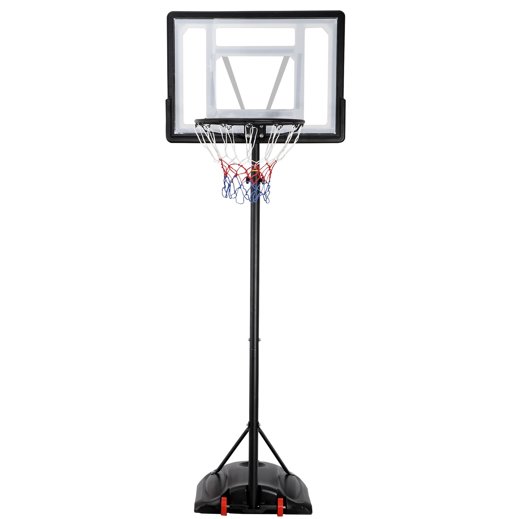 ZenSports 7.2-9.2ft Adjustable Outdoor Basketball Hoop with Durable PVC ...