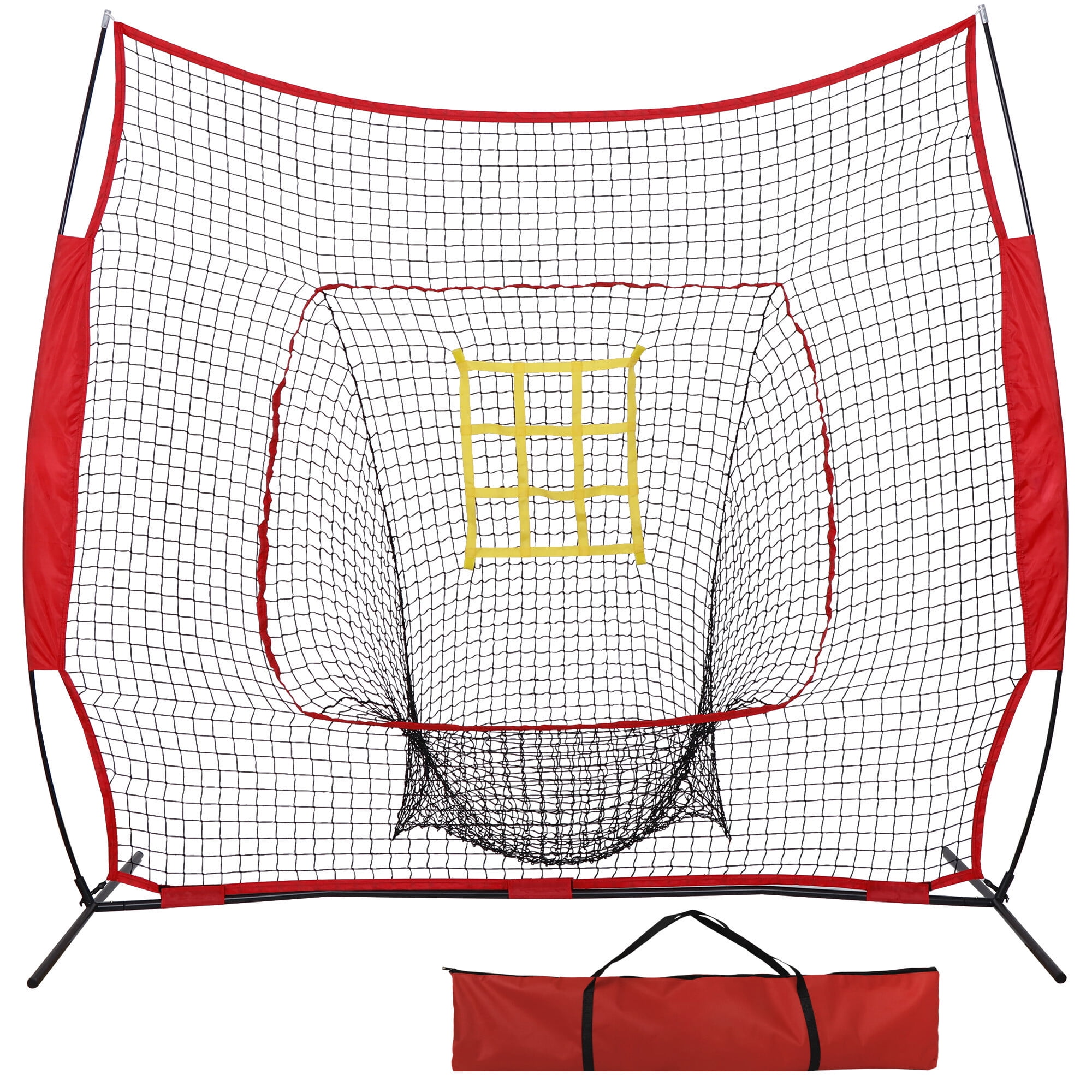 ZenSports 7x7FT Portable Baseball Practice Net W/Strike Zone Target ...