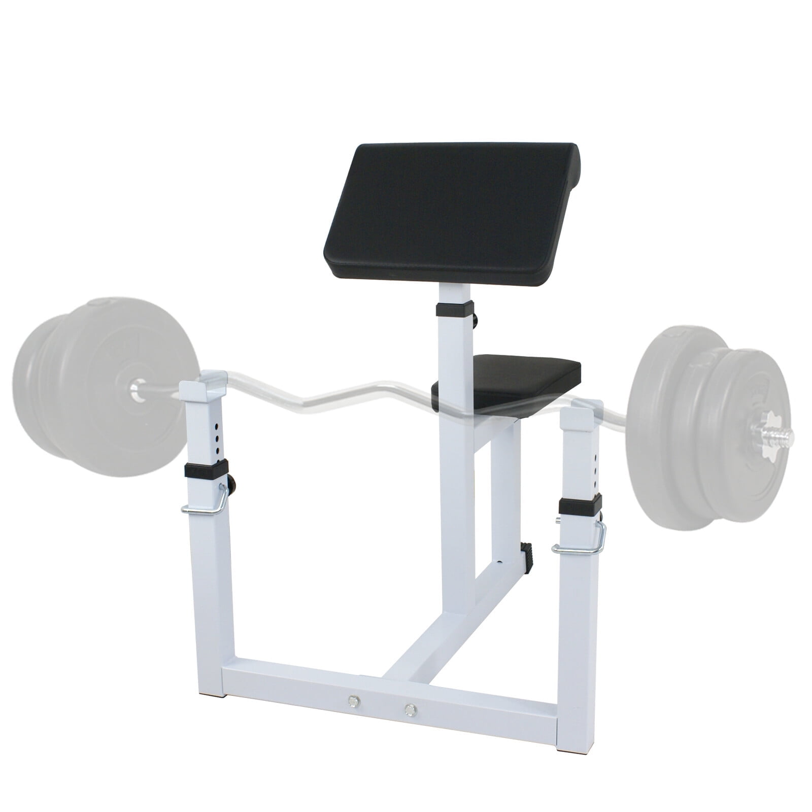 "ZenSports Adjustable Preacher Curl Bench, 6-Position Height, 550lbs ...