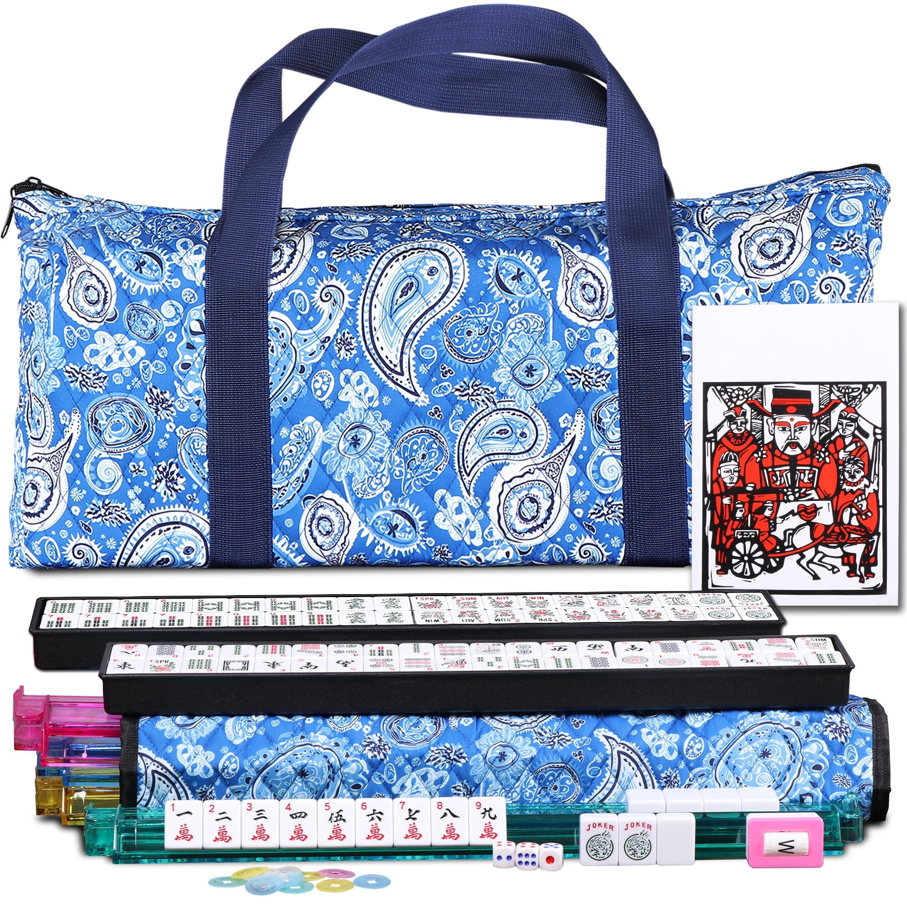 ZenSports American Mahjong Set Complete Families Game W/4 All-in-One ...