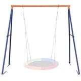 ZenSports Heavy-Duty Steel A-Frame Swing Stand Set for Kids, Outdoor ...