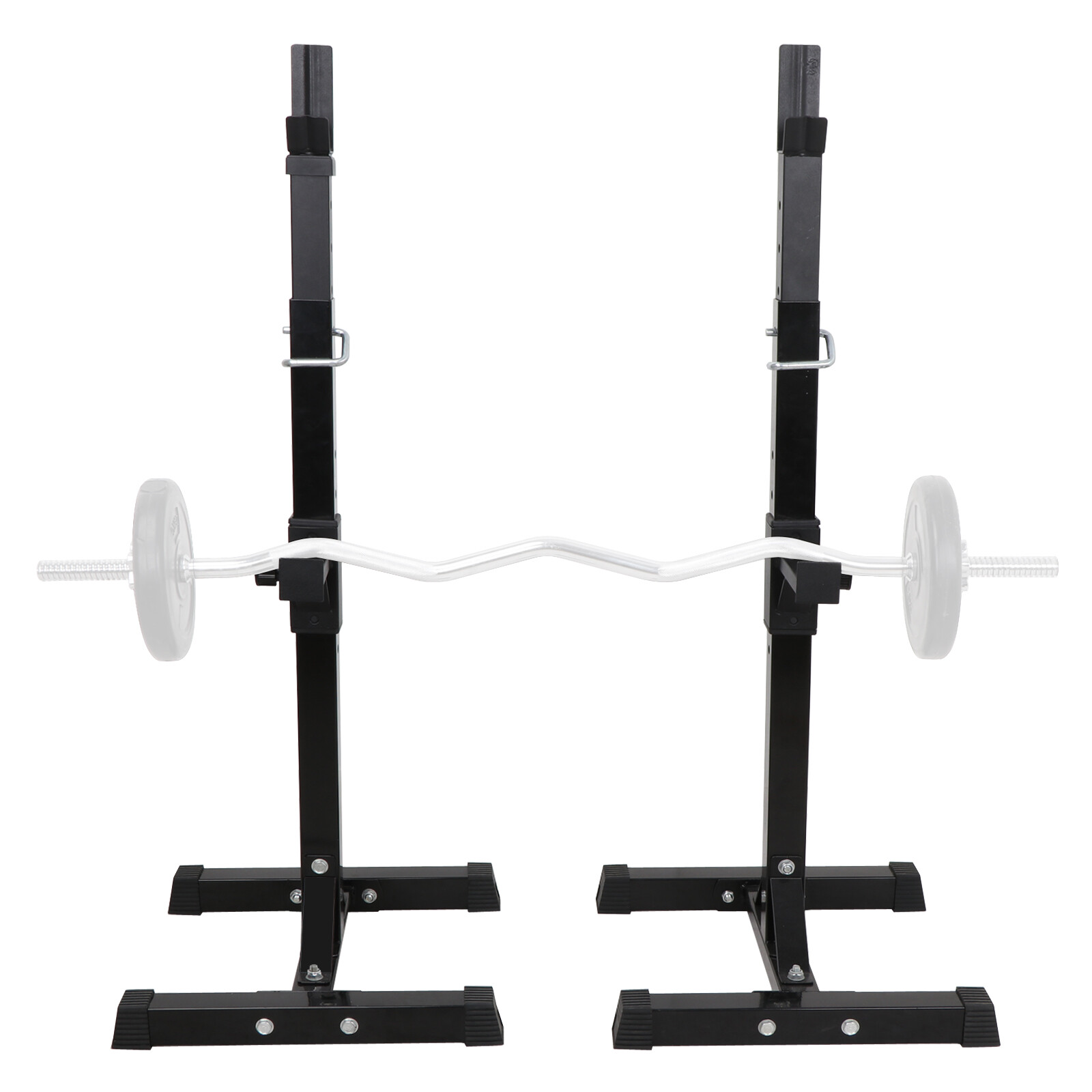 ZenStyle 550 Lbs. Pair of Adjustable 40 In. - 66 In. Rack Sturdy Steel ...