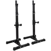 ZENY Pair of Adjustable Barbell Rack Stand Squat Bench Press Home GYM ...