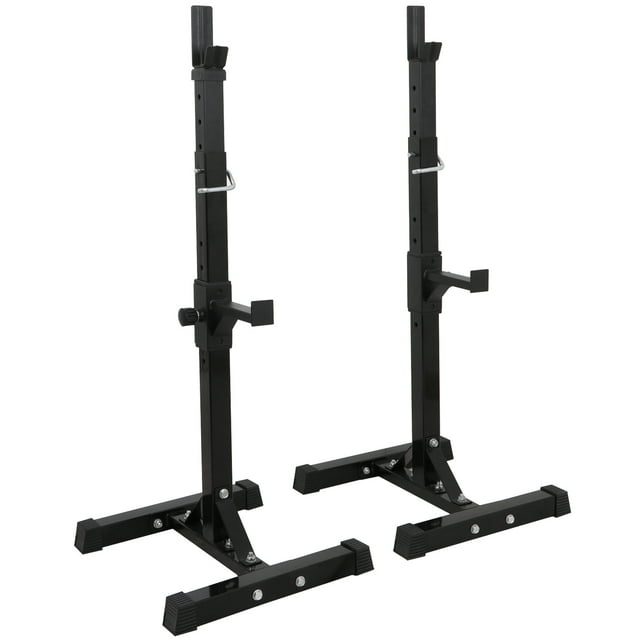 ZenStyle Gym Lifting Bar, 550 Lbs. Adjustable 40-66 In. Steel Squat ...