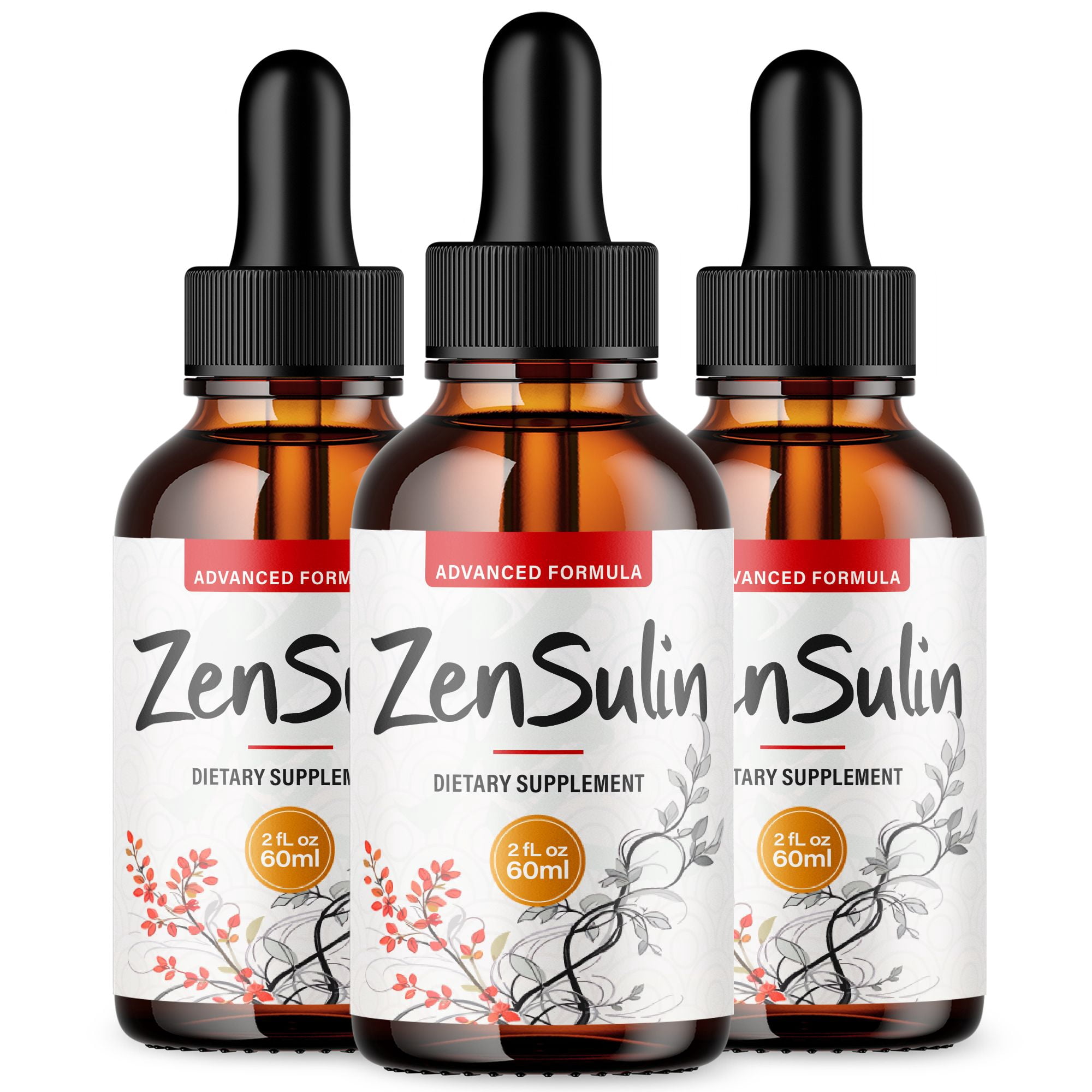 ZenSulin Advanced Formula Drops Natural Support Supplement Zen Sulin 90 ...