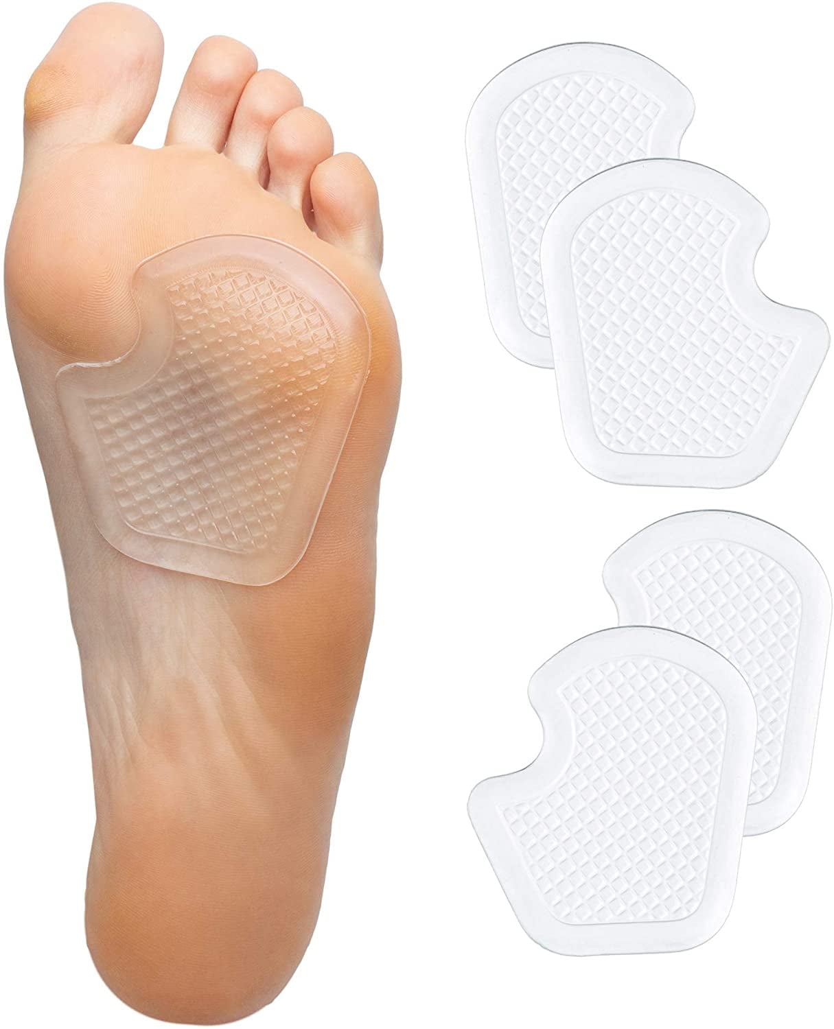 ZenToes Dancer Pads Gel Cushions, Metatarsal Pads for feet, OSFM, 4 ct ...